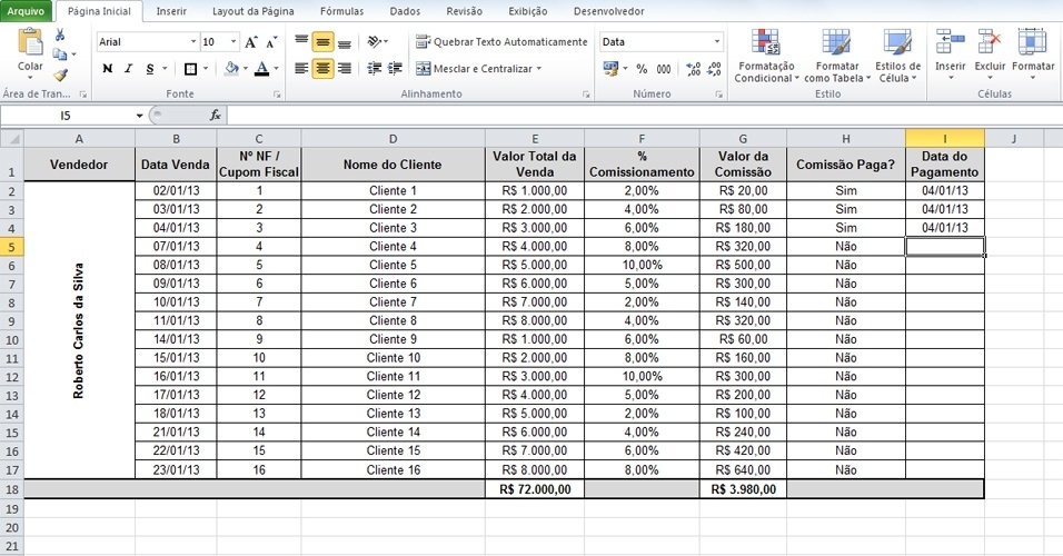 Aprenda a controlar suas comissões com ajuda de planilha no Excel - BOL ...