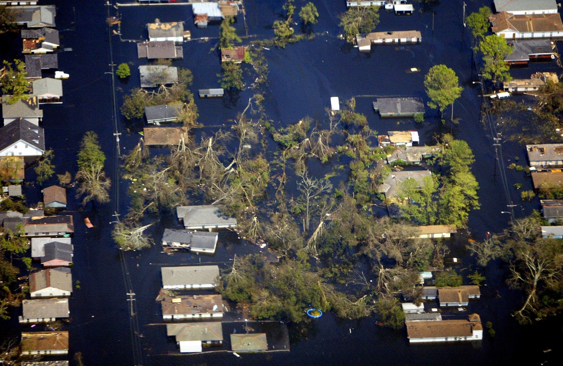 Mapa De Danos Por Inundacao Do Furacao Katrina